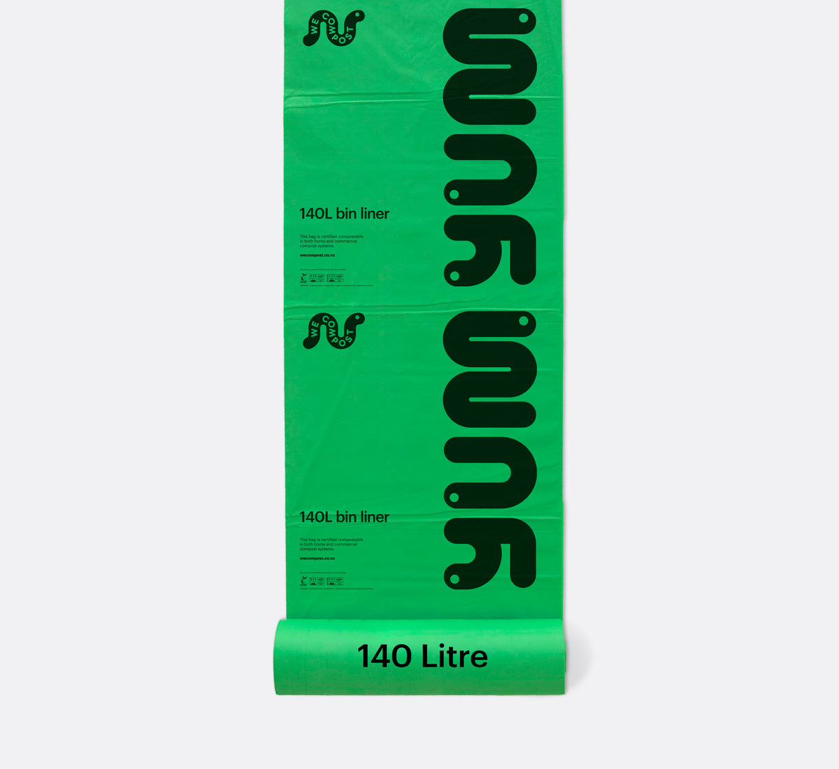 140L Compostable Bin Liners For 80L and 120L wheelie bins – We Compost ...